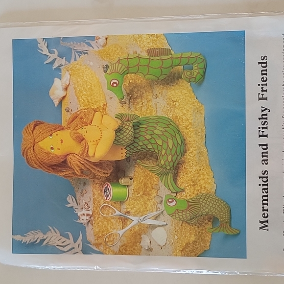 Louise Elliott Design | Art | Nwt Mermaids And Fishy Friends Sewing Kit ...